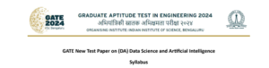 GATE 2024 Data Science and AI Syllabus PDF ⋆ csestudy247