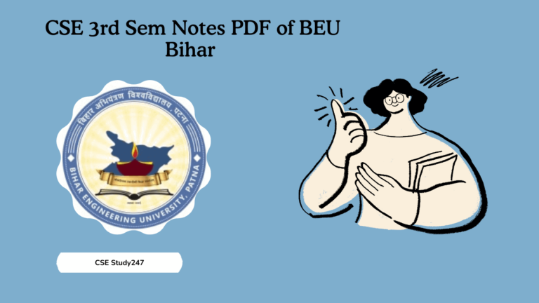 CSE 3rd Sem Notes PDF of BEU Bihar ⋆ csestudy247