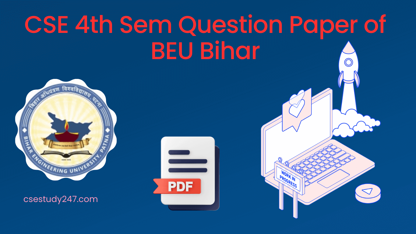 CSE 4th Sem Question Paper of BEU Bihar ⋆ csestudy247