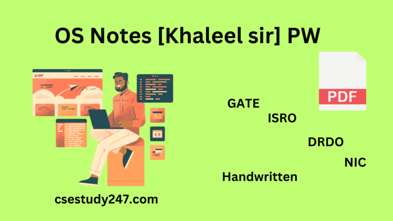 OS Notes [Khaleel sir] PW ⋆ csestudy247