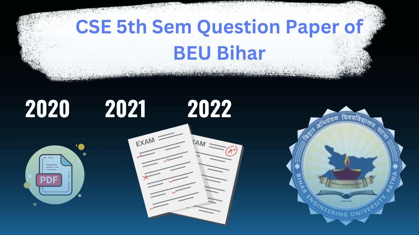 CSE 5th Sem Question Paper of BEU Bihar ⋆ csestudy247