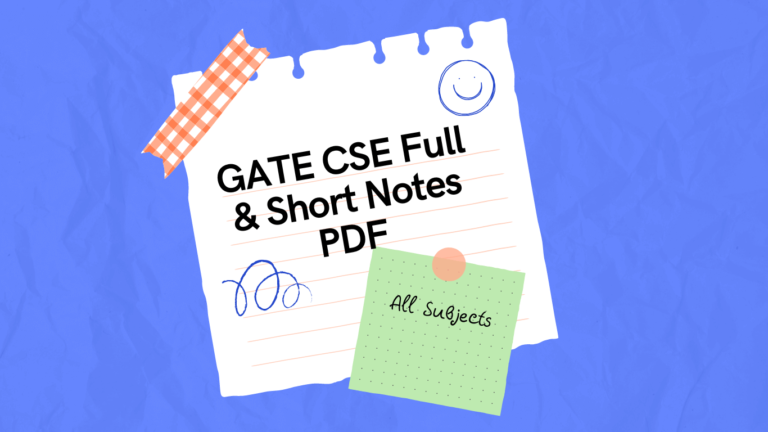 GATE CSE Notes PDF ⋆ csestudy247