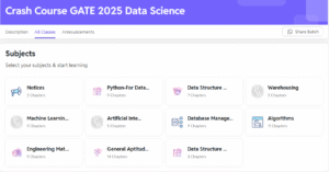 Download PW GATE Data Science Crash Course Notes PDF ⋆ csestudy247