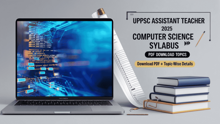 UPPSC Assistant Teacher Computer Science Syllabus 2025 – PDF Download ...