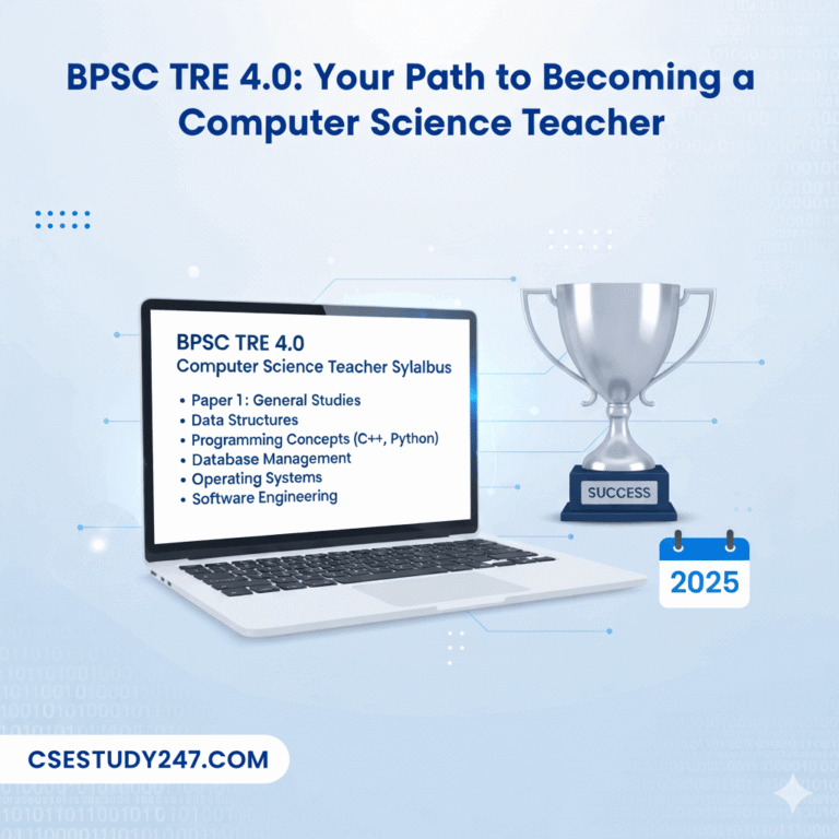 BPSC TRE 4.0 Computer Science Teacher 2025: Complete Syllabus, Exam ...