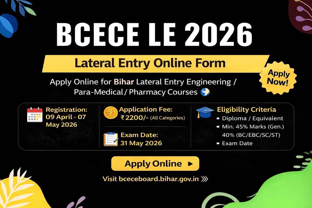 BCECE LE 2026 Notification Out – Apply Online, Dates, Eligibility, Full ...