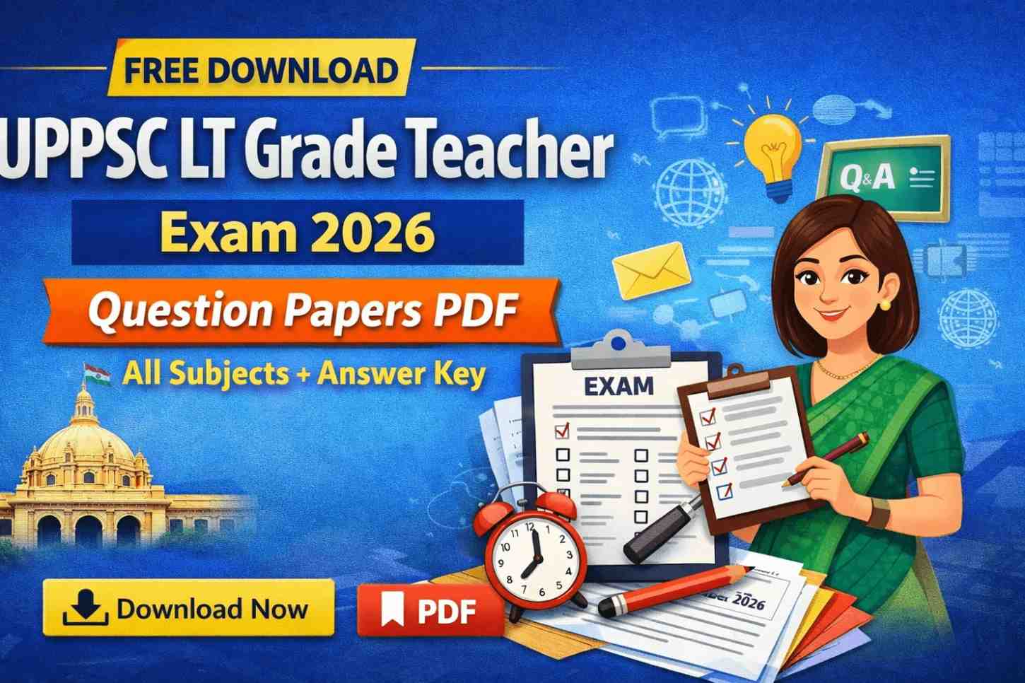 Download Question Papers of UPPSC LT Grade Teacher Exam 2026 ⋆ csestudy247
