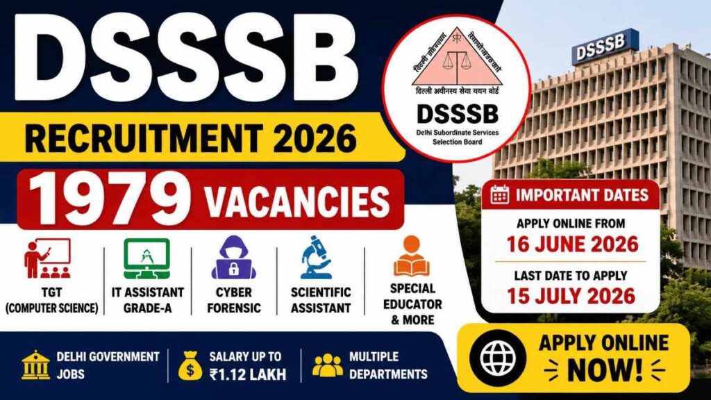 DSSSB Recruitment 2026 Notification Out for 1979 Vacancies ⋆ csestudy247